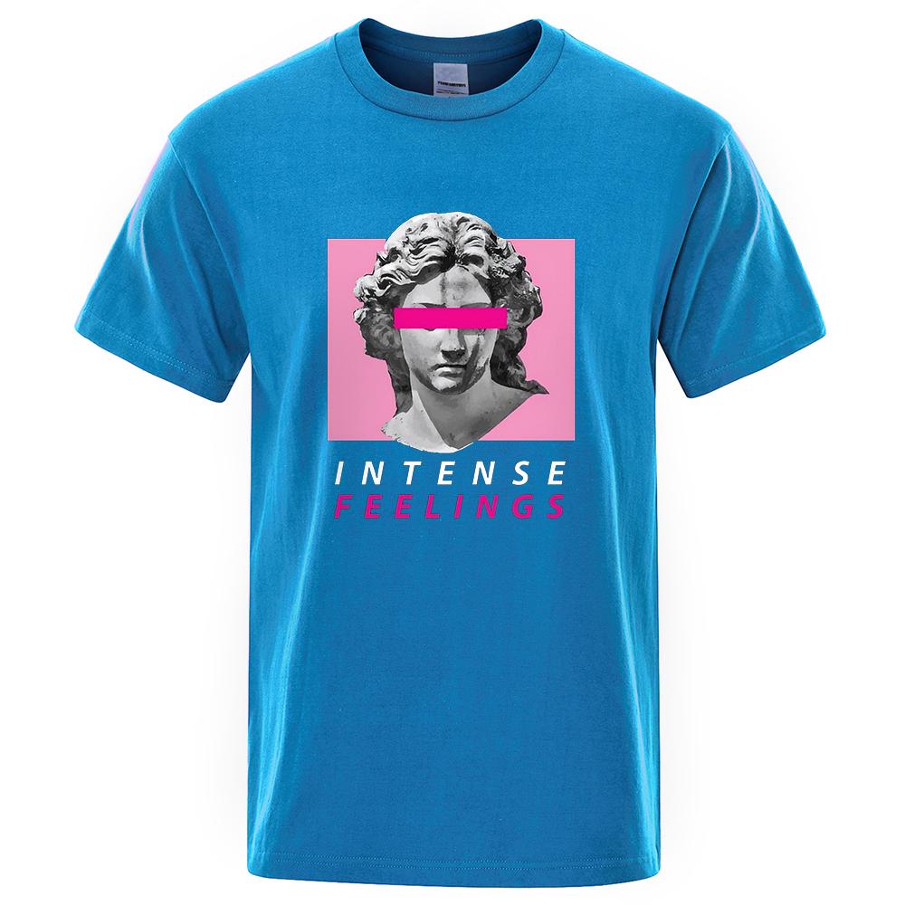 Intense Feelings Art Statue Tshirt Man Fashion Tee Clothes Tshirt Hip ...