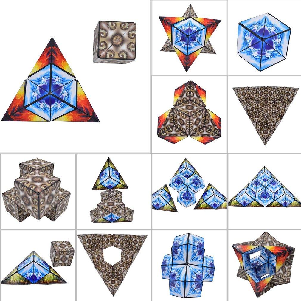 Buy Euclidean Cube 4-in-1 Geometric Magic Transforming Cubes ...