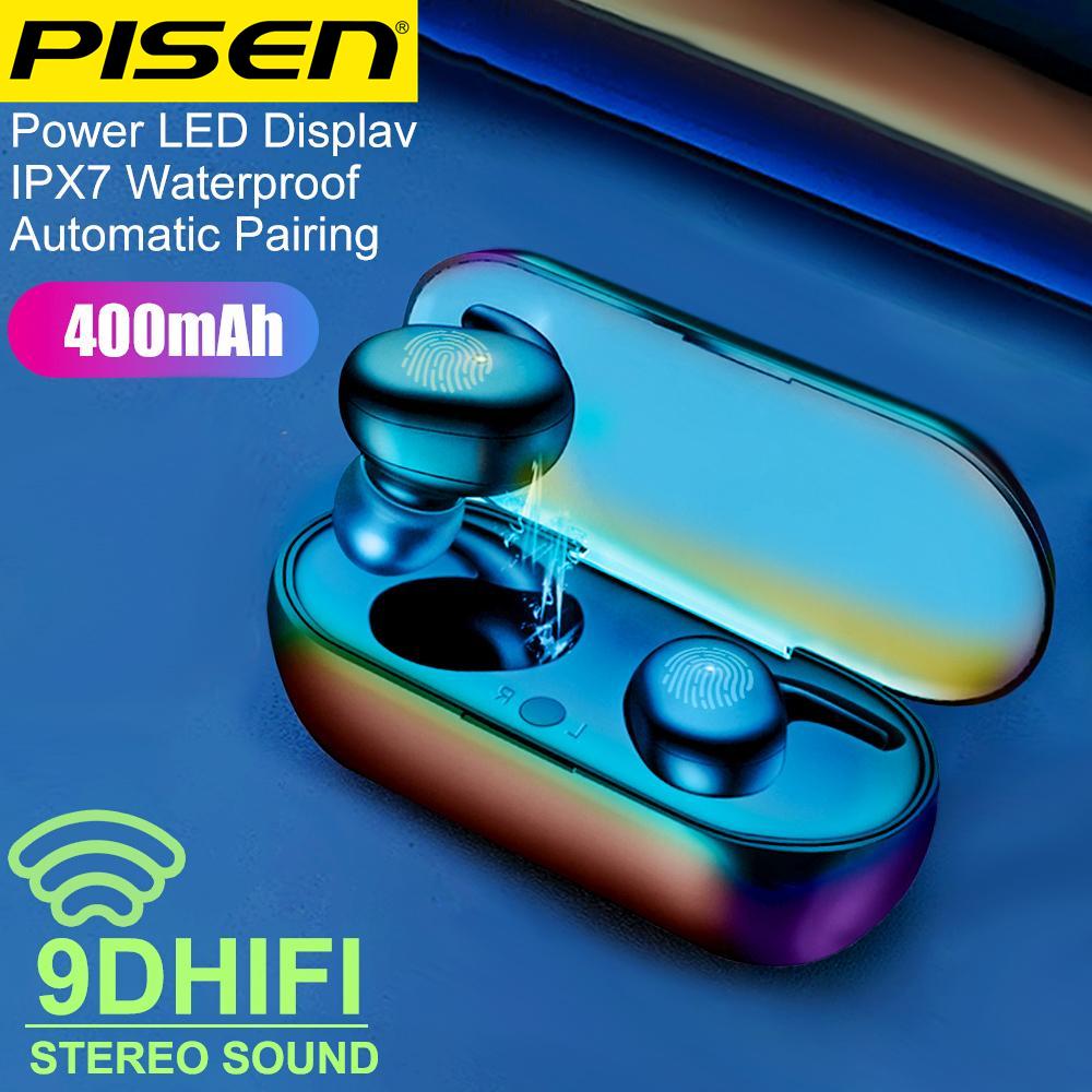 Pisen TWS Wireless Bluetooth Headset Sport In-Ear Stereo Mini Earbuds ...
