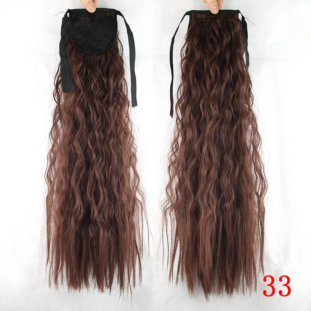 Buy Women Synthetic Fiber Long Curly Wave Hairpiece Hair Extensions ...