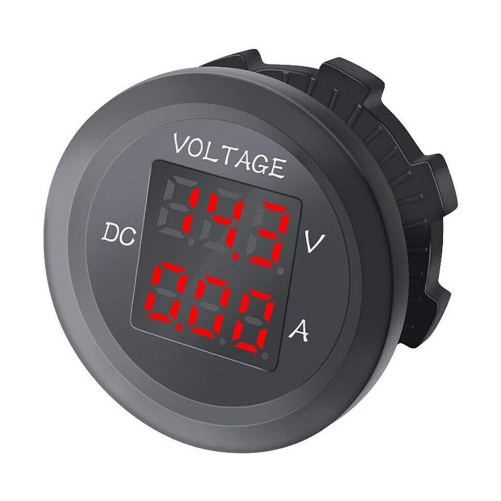 Buy Lvye 12V LED Digital Display Voltage Amp Gauge Ammeter Voltmeter ...