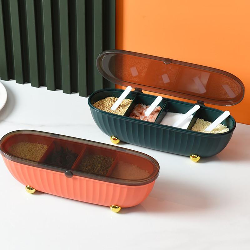 Buy Spice Organizer Container Seasoning Box Rack Bottle Sugar Salt ...