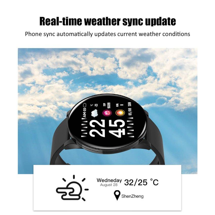 Buy W8 Smart Watch Men Women Heart Rate Fitness Bracelet YIU at ...