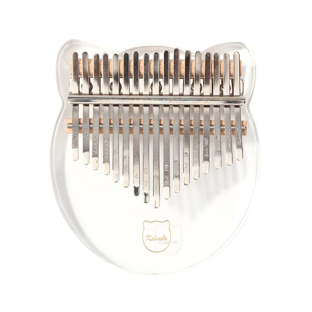 Buy 17 Keys Crystal Kalimba Transparent Acrylic Thumb Finger Piano for ...