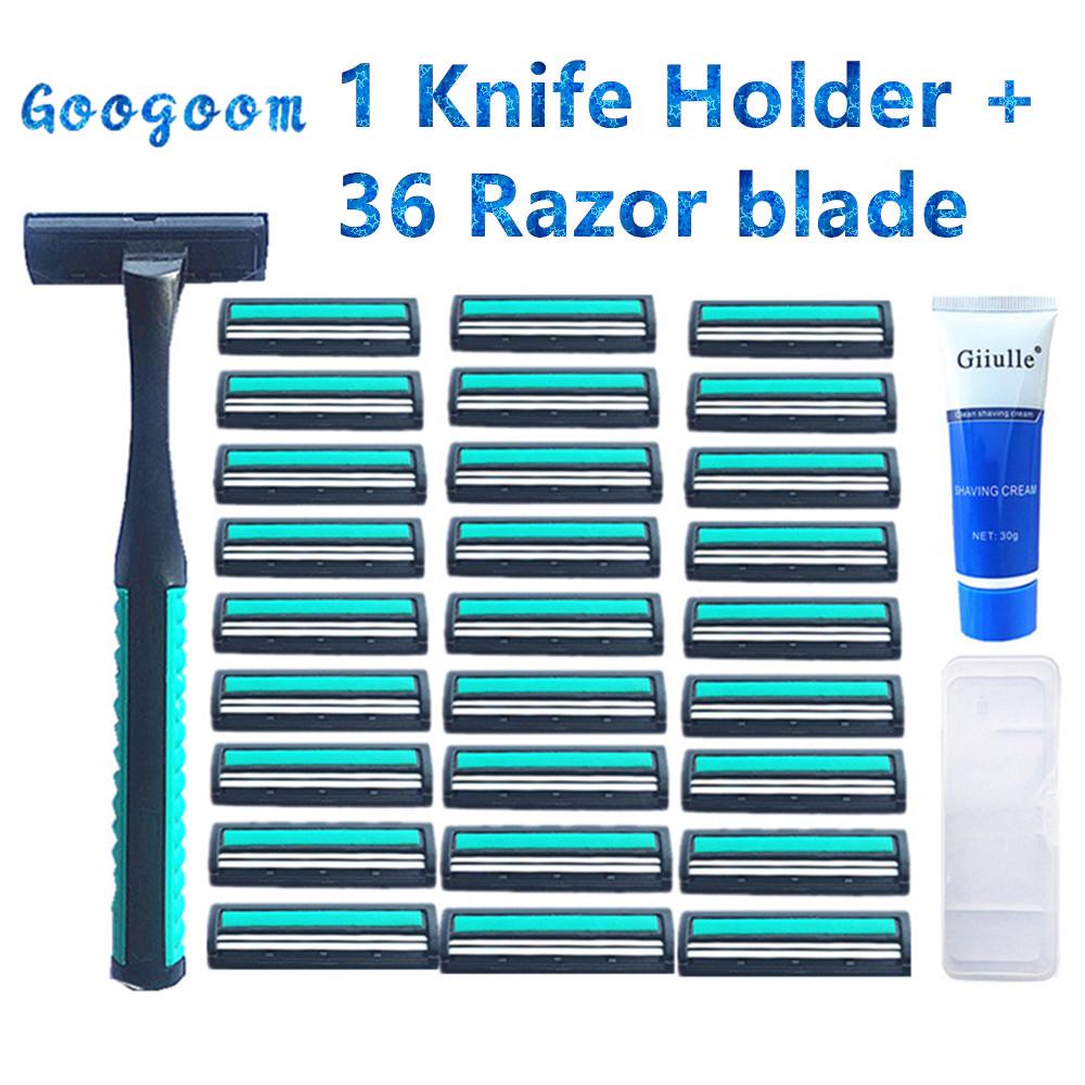 Buy 36Pcs/set Razor Blade Tool Men Cassette Manual Knife Holder ...