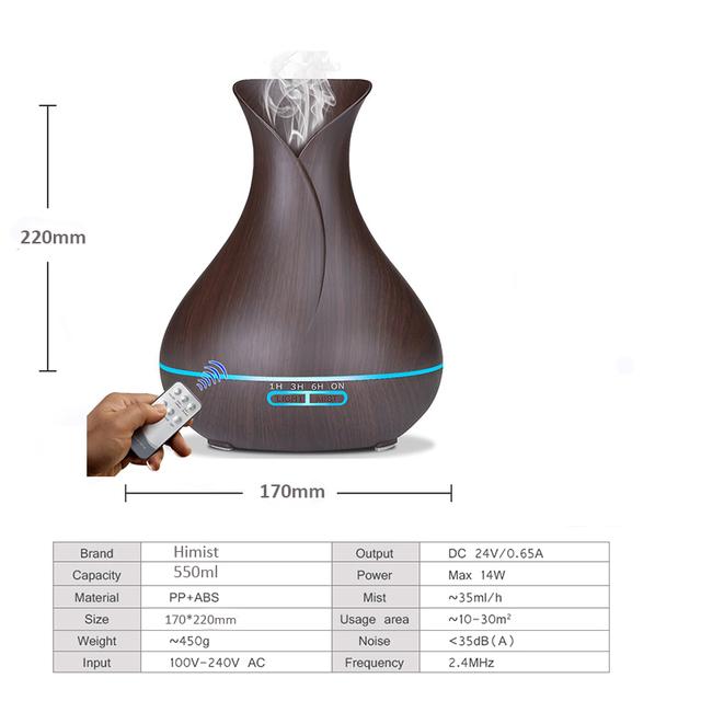 Buy Aroma Diffuser Ultrasonic Essential Oil Diffuser with 7 LED Light ...