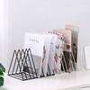 Buy Triangular Iron Book Shelves Desktop Storage Rack Shelf File ...