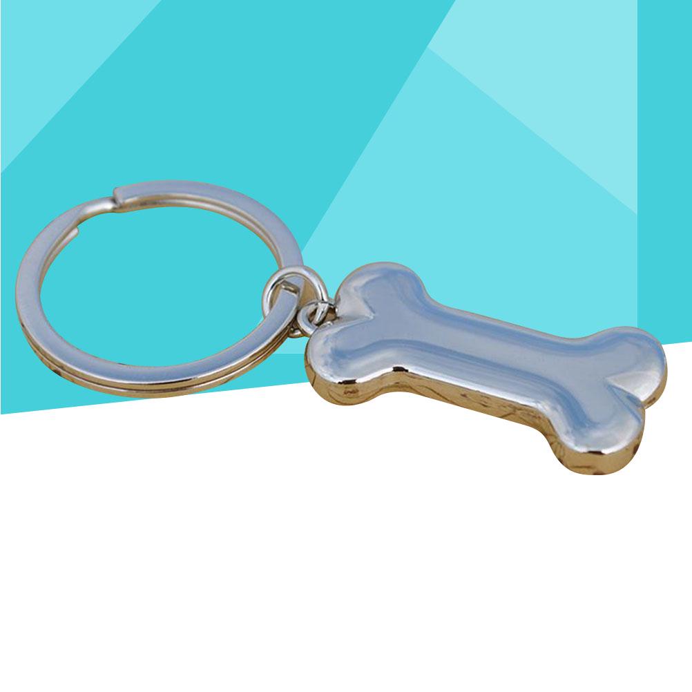 Buy 1pcs Bone Shape Keychain Metal Charm Purse Bag Pendant Car Keyring ...