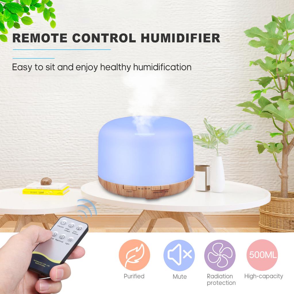 Buy 500ml Ultra-sonic Air Humidifier with Remote Controller Essential ...