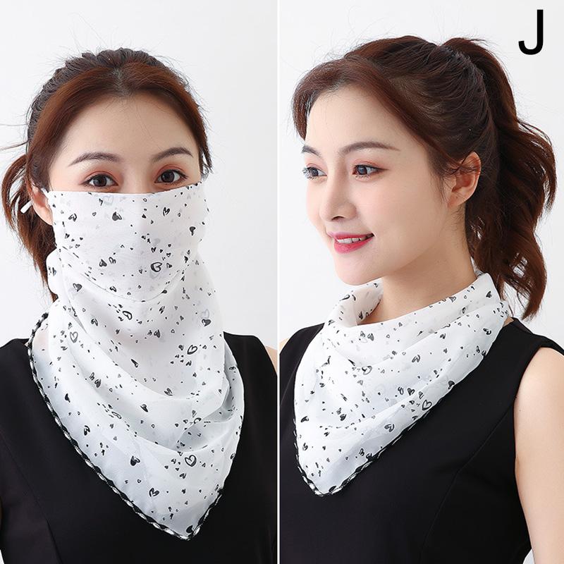 Buy Women Fashion Summer Sunscreen Mask Scarf Mask Sports Mask Outdoor ...
