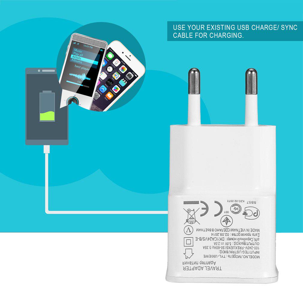 Buy Ultrathin 5V 2A Portable External Battery Travel AC Wall Charger ...