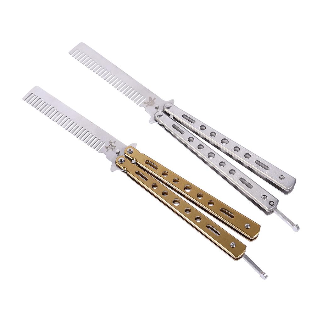 Buy 2Pcs Outdoor Stainless Steel Butterflies Comb Beginner Training ...