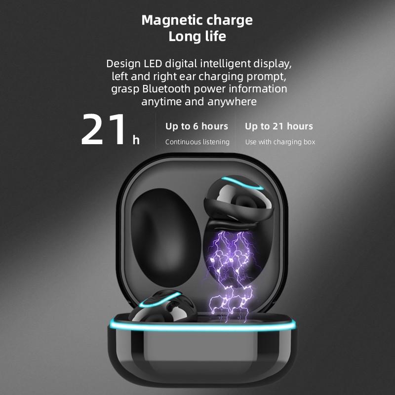 TWS Bluetooth5.1 Ayna Kulaklık Nefes Işık Zaman Çizelgesi Ekran ...