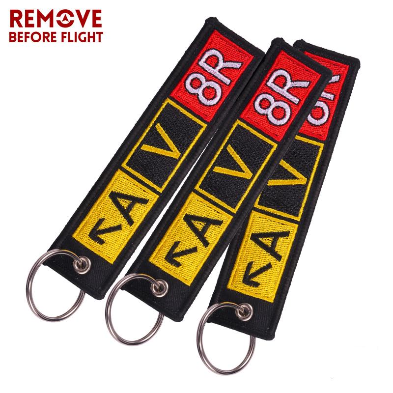 Buy 3PCS Fashion Keychain Flight Crew Key Chain Jewelry Embroidery ...