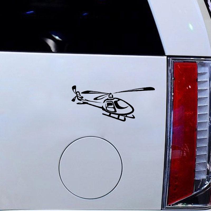 Buy 17cm*11cm Cartoon Small Lifelike Helicopter Car Sticker Vinyl ...