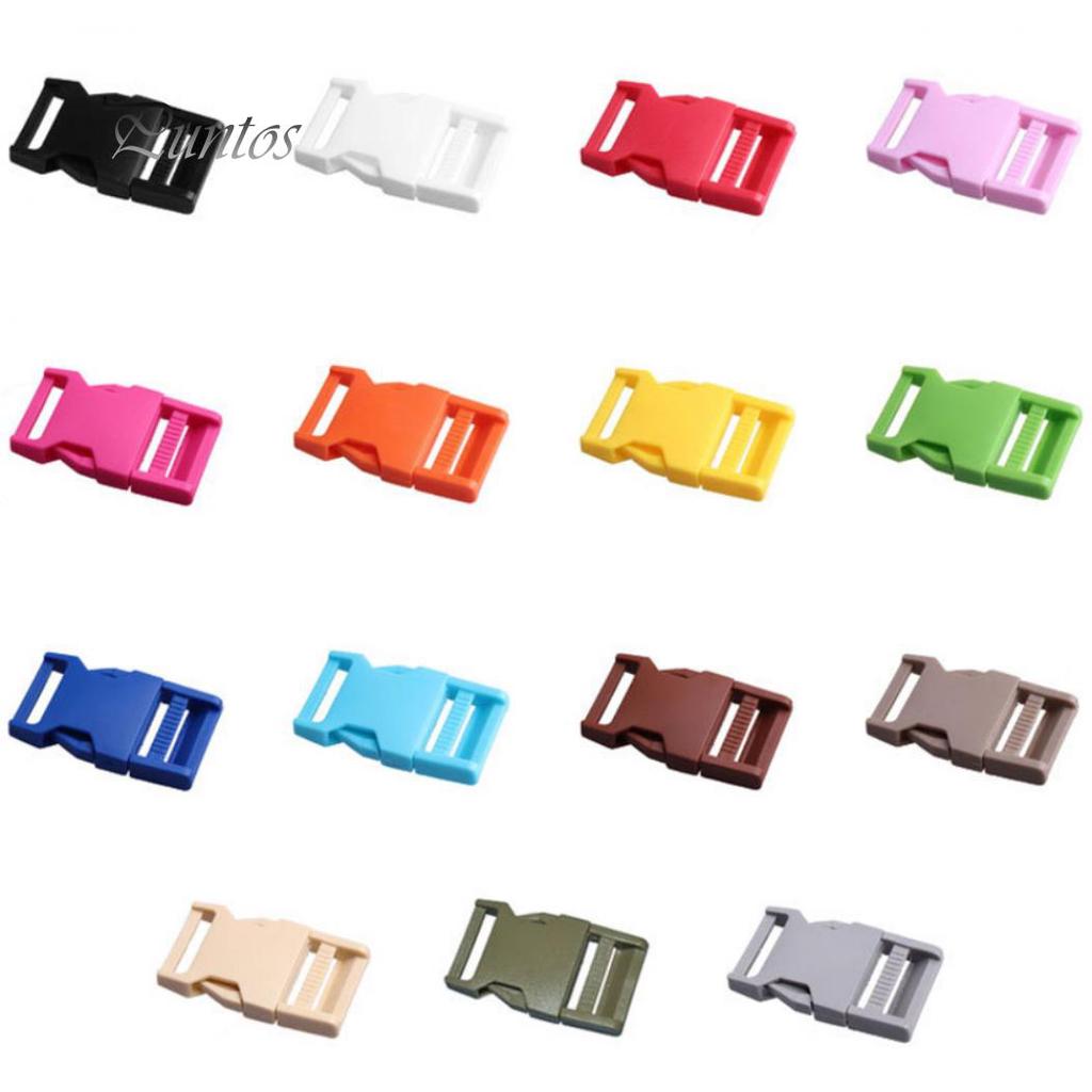 Buy 10Pcs 25mm Webbing Strap Adjustable Plastic Clasp Side Quick ...
