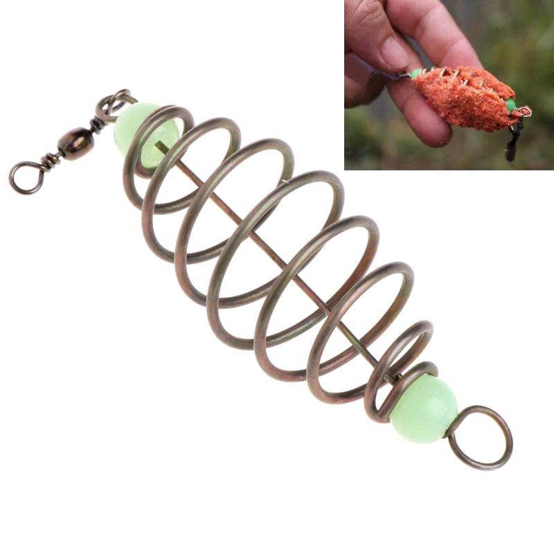 5 Pcs/Set Fishing Bait Spring Lure Inline Hanging Tackle Stainless ...