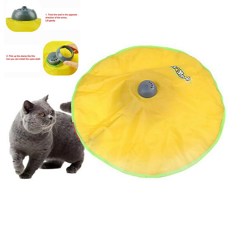 Buy Electric Turntable Funny Cat Spinning Chass Interactive Cat Toy Cat ...
