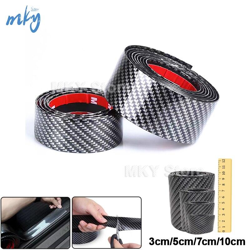 Cheap Car Carbon Fiber Rubber Stickers Protector Film Car Door Edge ...