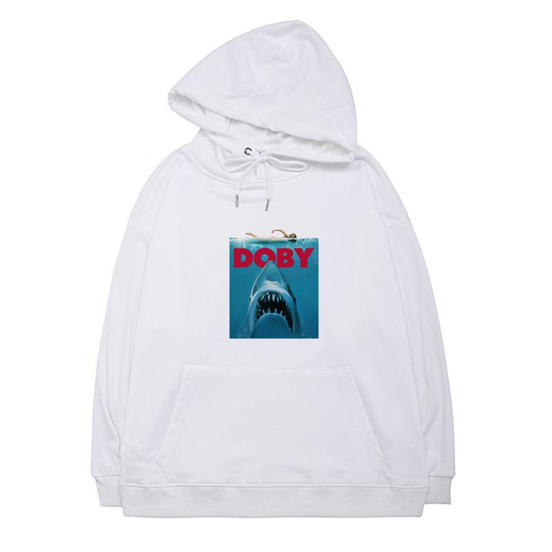 Autumn Doby Anchorman 2 Print Unisex White Hoodies Drawstring Pocket ...