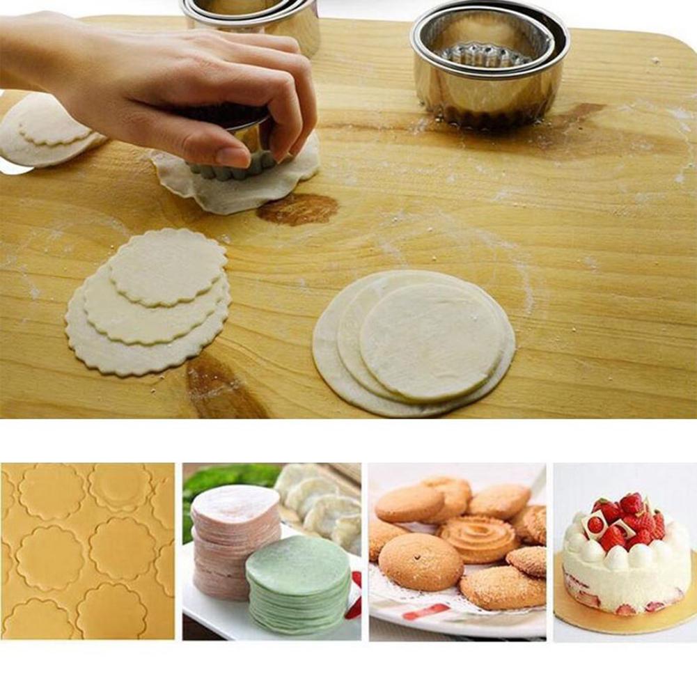 Buy 3Pcs/Set Stainless Maker Kitchen Round Dumpling Wrappers Steel at ...