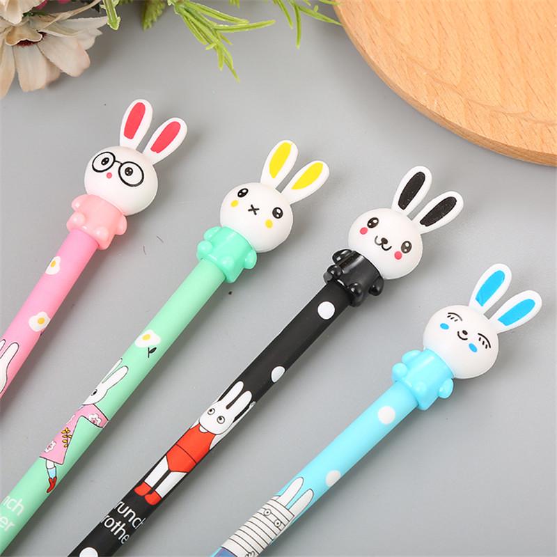 Buy 1Pc Cute Rabbit Gel Pens Set 0.5mm Kawaii Office School Supplies ...