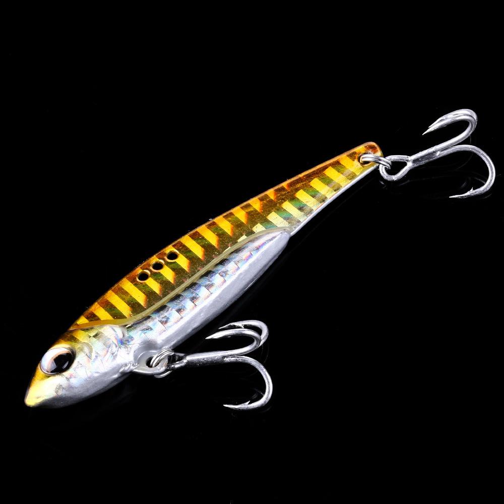 Buy Metal Vib Fishing Lure Weights 8-20g Long Shot Slots Hook Metal Jig ...