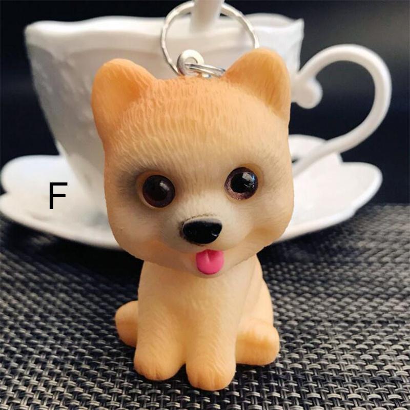 Buy 1 PC Adorable Animal Keychains Keyring Pendant For Car PVC Puppy ...