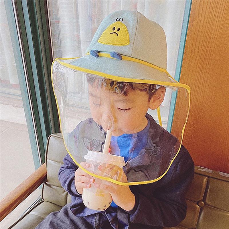 Buy Windproof Dustproof Kids Anti Spitting Protective Mask Visor Hat ...