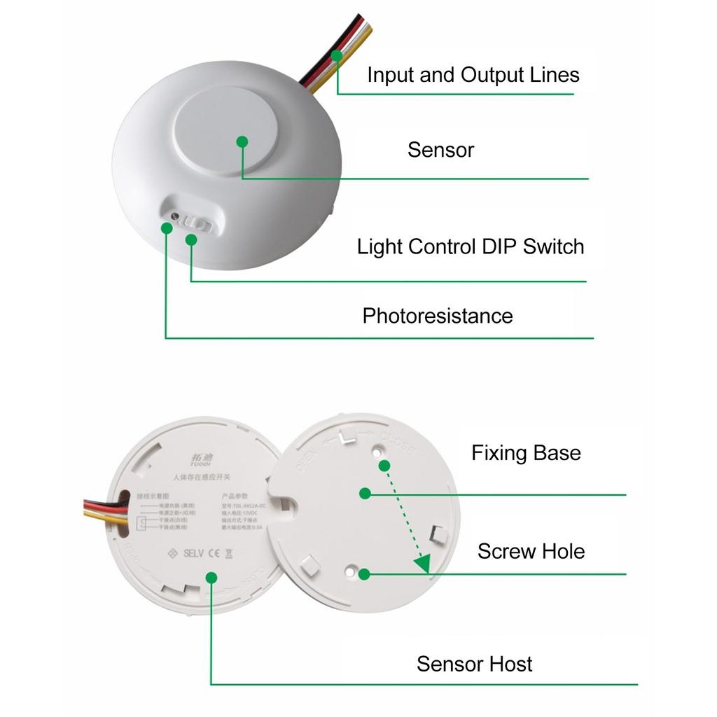 Satın alın Smart Motion Sensing Switch High Accuracy Human Body ...