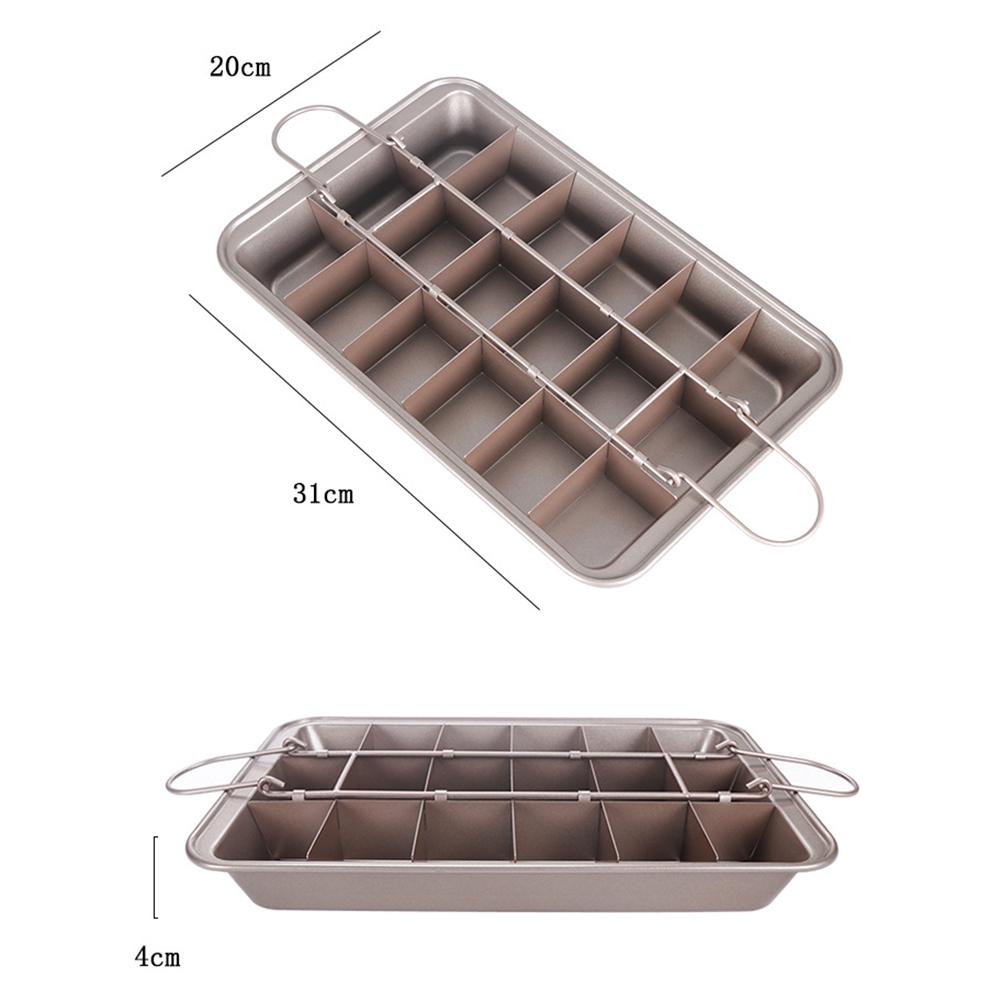 Buy Brownie Nonstick Baking Pan with Built-In Slicer Non-Stick Pans ...