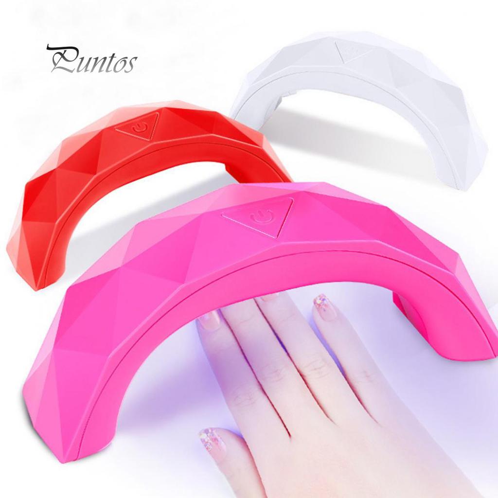 Buy Health Caring Solid Color Mini Bridge LED UV Nail Lamp Gel Polish ...