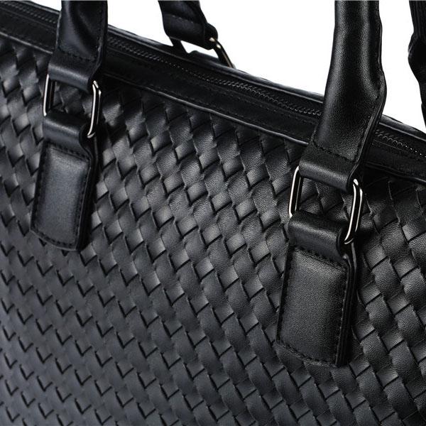 Buy Hand-woven Briefcase Shoulder Diagonal Package Business Casual Tide ...