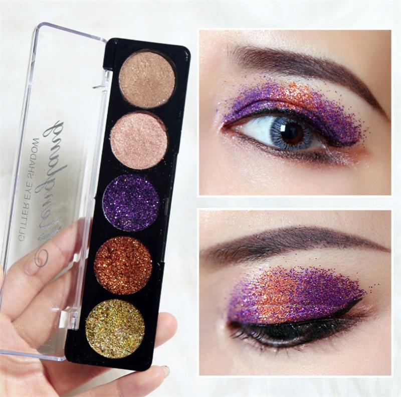 Buy 1 Piece Glitter Eyeshadow Matte Shimmer Pigment Pressed Metallic ...