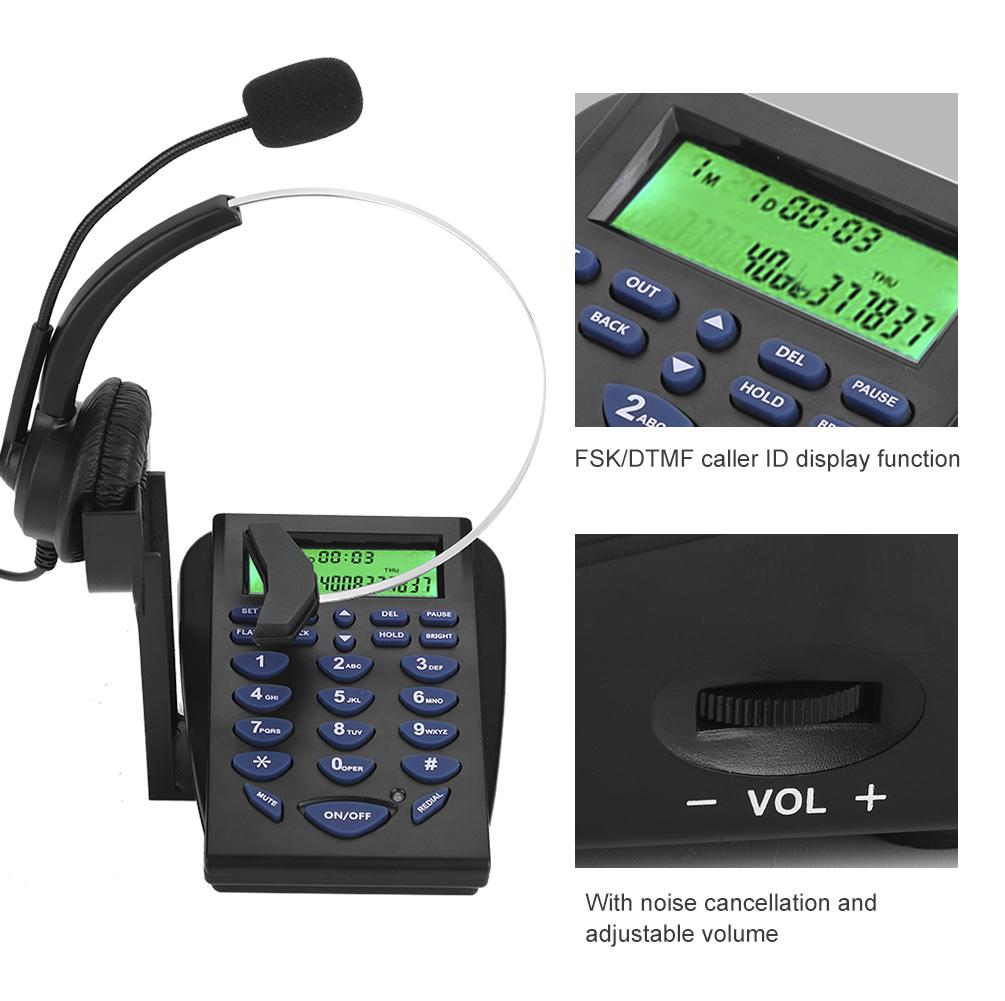 Buy Office Business Phone Dial Pad Call Center LCD Display Telephone ...