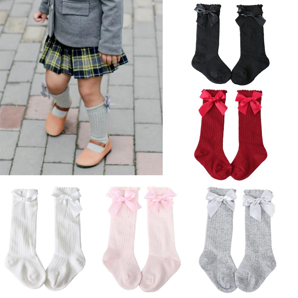 Buy Cute Kids Baby Girls Mid-Calf Length Sock Knee High Length Cotton ...