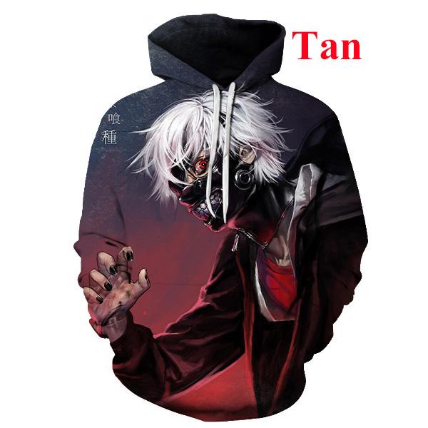 Buy 3D Anime Tokyo Ghoul Kaneki Ken Sweatshirts Unisex Thin Long Sleeve ...