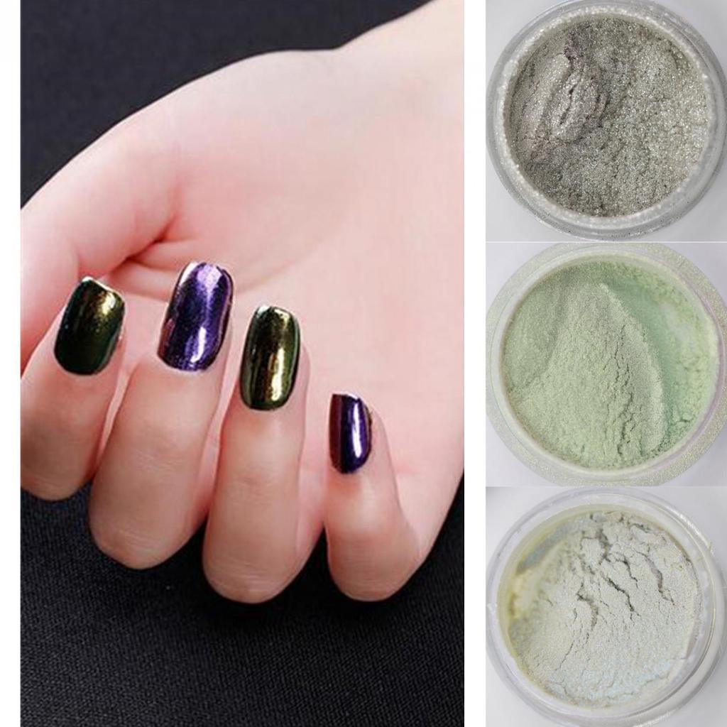 1g/3g/5g Mirror Nail Glitter Powder Dust Nail Art DIY Decor Shinning ...