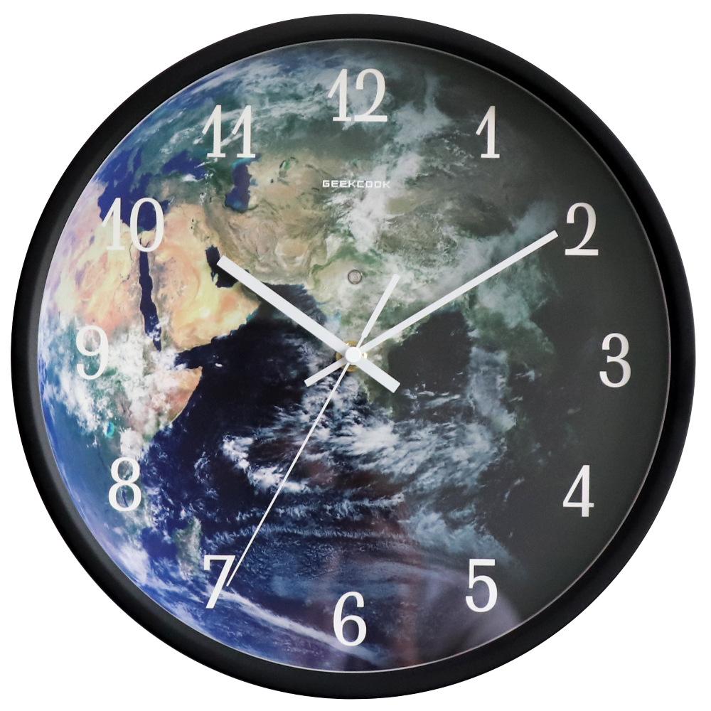 Buy 12-inch Blue Moon LED Luminous Voice-activated Wall Clock, European ...