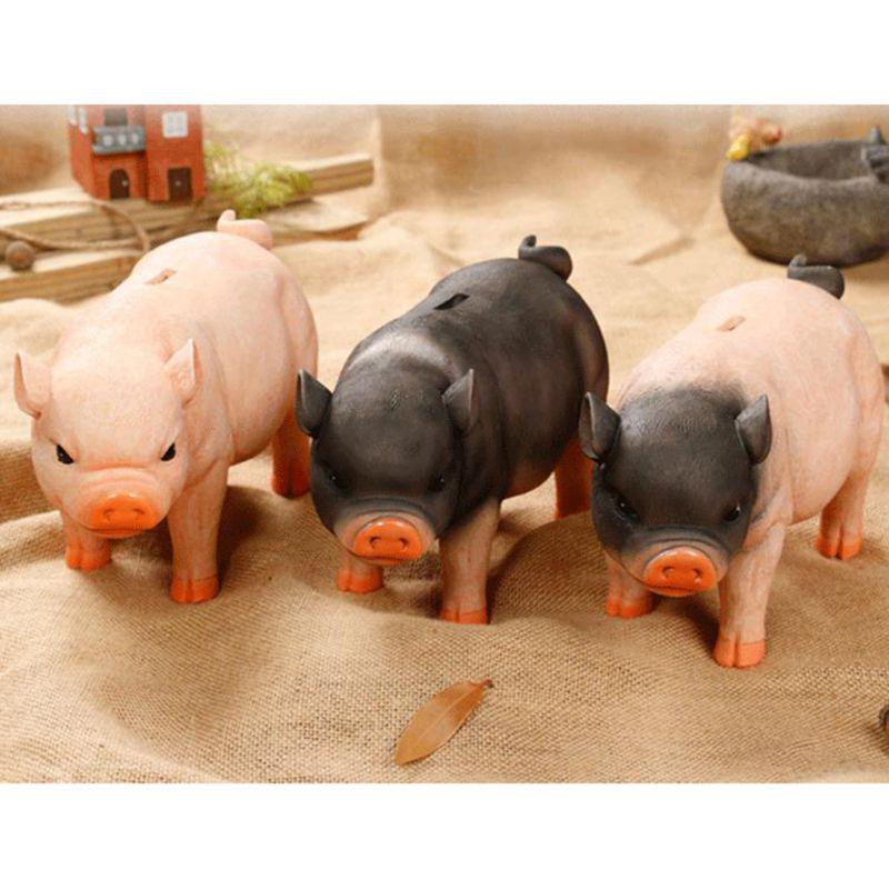 Buy Creative Simulation Resin Pig Coin Money Piggy Bank Bitrthday Gift ...