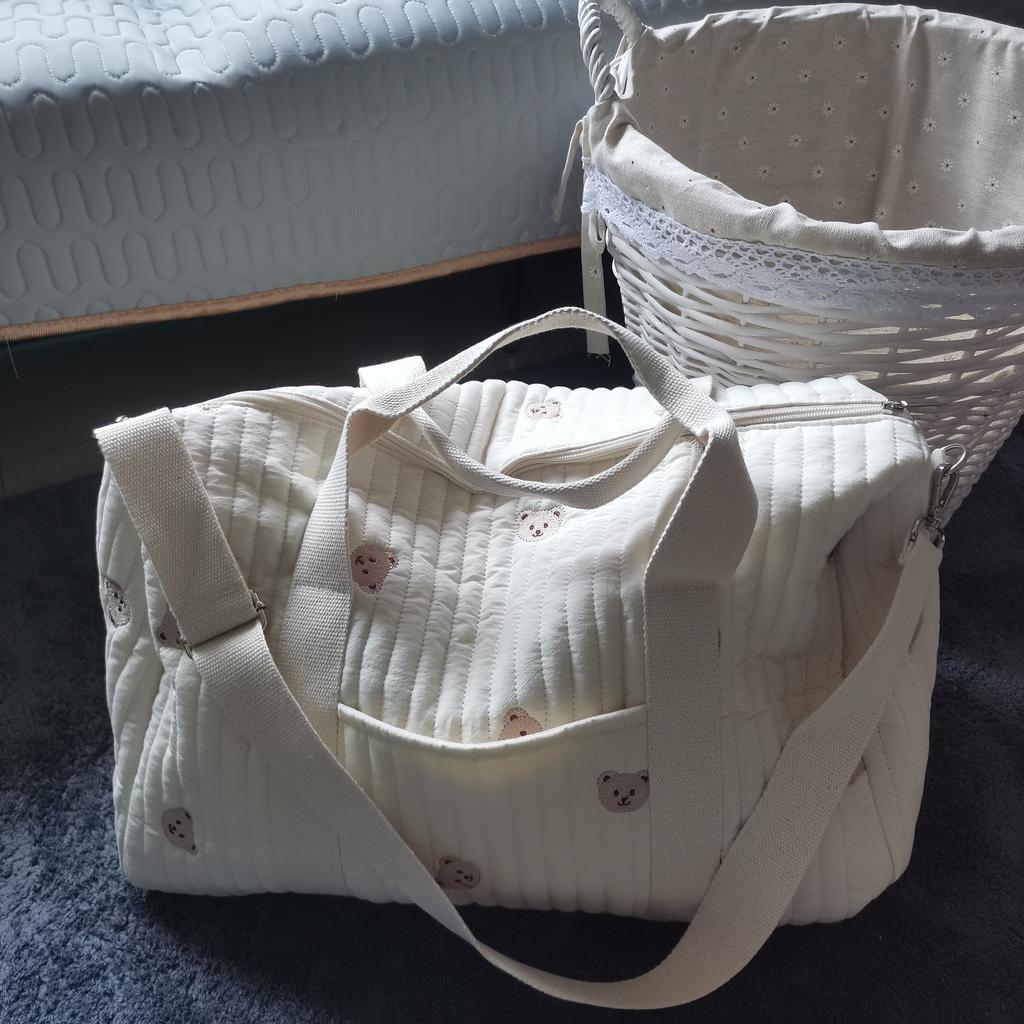 Buy Large Maternity Bag for Baby Diaper Maternal Mommy Bag Quilted ...