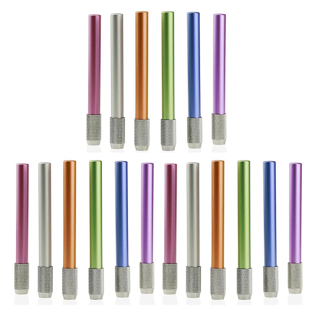 18Pcs Metal Color Rod Single-End Pencil Extender Pencil Extender Pen ...