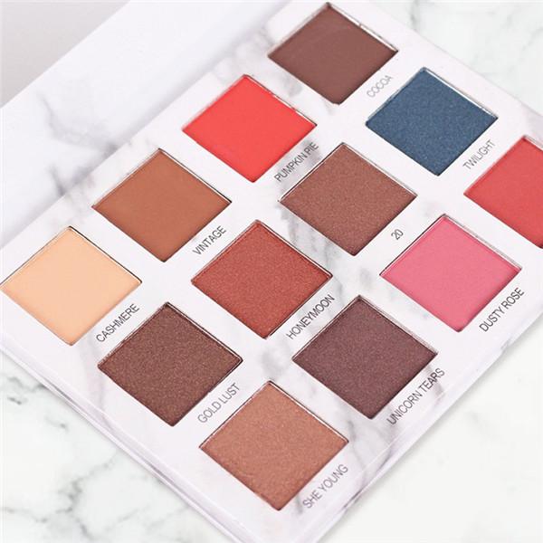 12Colors Eyeshadow Palette Beauty Makeup Shimmer Marble Eye Shadow ...