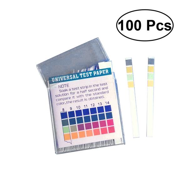 100pcs Labs pH Test Strips Papers for Testing Alkaline and Acid Levels ...