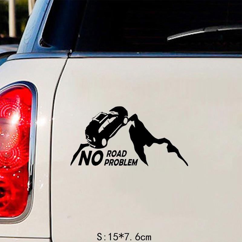 Metvi No Road Problem Stickers For Car Vinyl Sticker Auto Decor ...