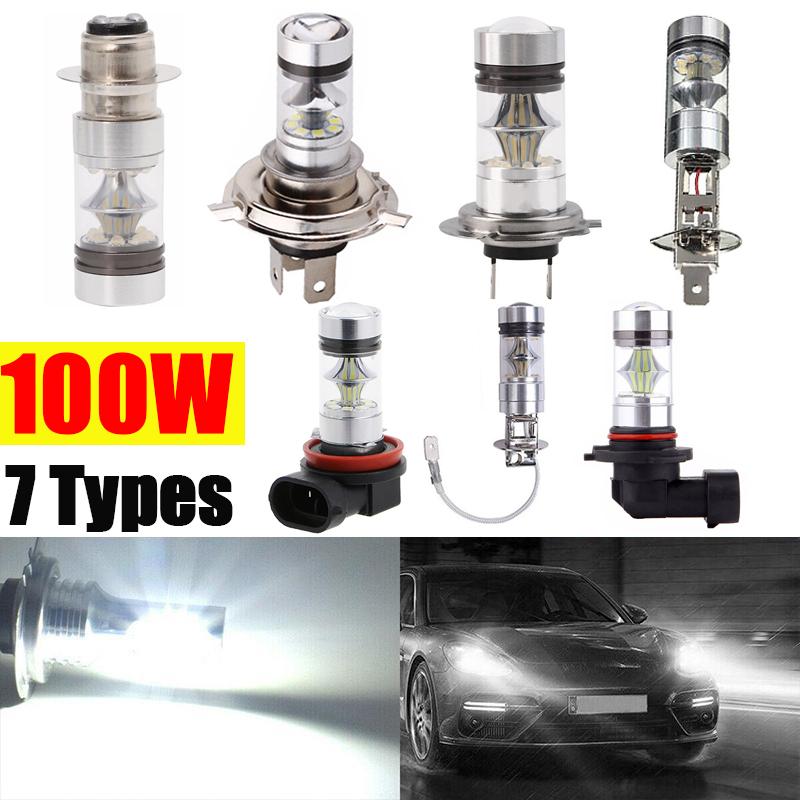 Comprar 2pcs 100W Cree Led Driving Light 8000K Car Fog Light H1 H3 H4 ...