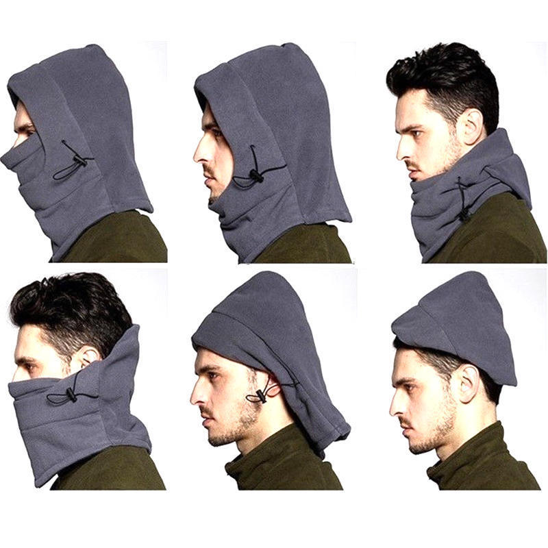 Buy Face Hood Cover Hat Mask Fashion Couple Unisex 6 In 1 Thermal ...
