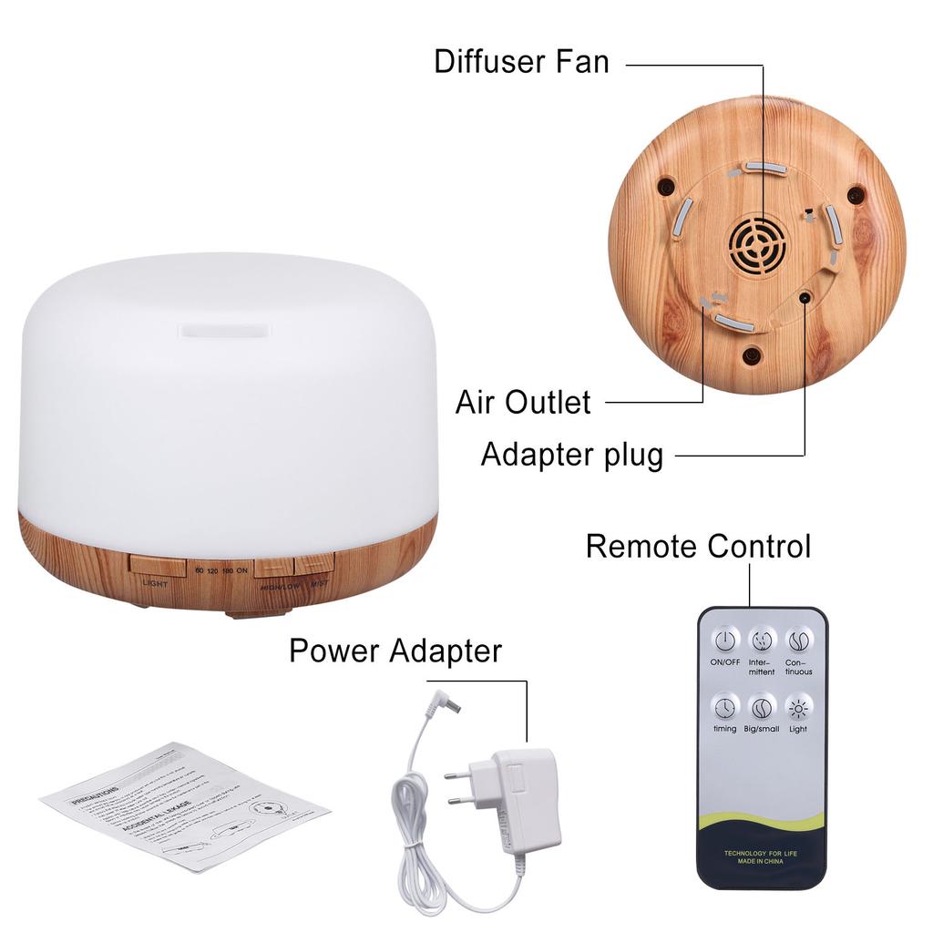 Buy 500ml Ultra-sonic Air Humidifier with Remote Controller Essential ...