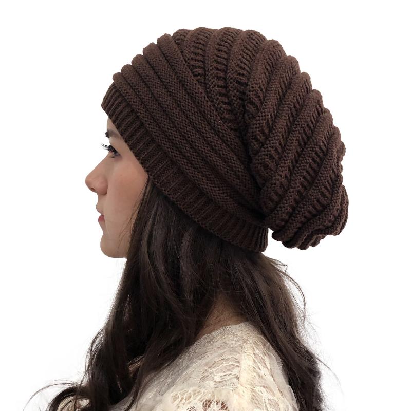 Cheap Womens Beanie Winter Hat Lightweight Thermal Warm Cable Ribbed ...