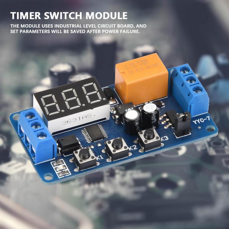 Buy Adjustable Cycle Timer Control Relay Time Delay Switch Module 3V 3.7V 4.5v 5v 6v 7.4V at ...